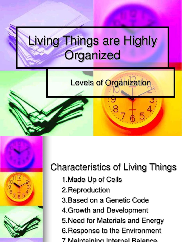 1 Biology 5c Levels of Organization | PDF | Reproduction | Life