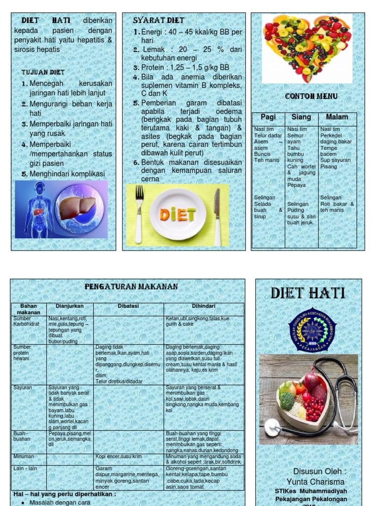 Leaflet Diet Hati | PDF