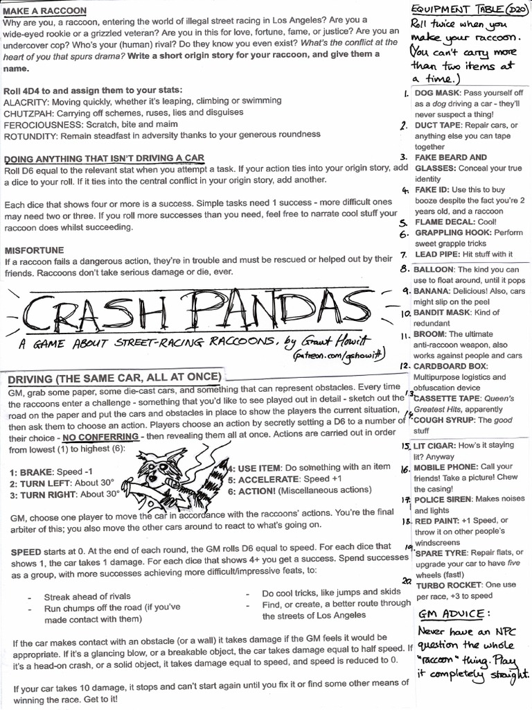 Crash Pandas Pdf