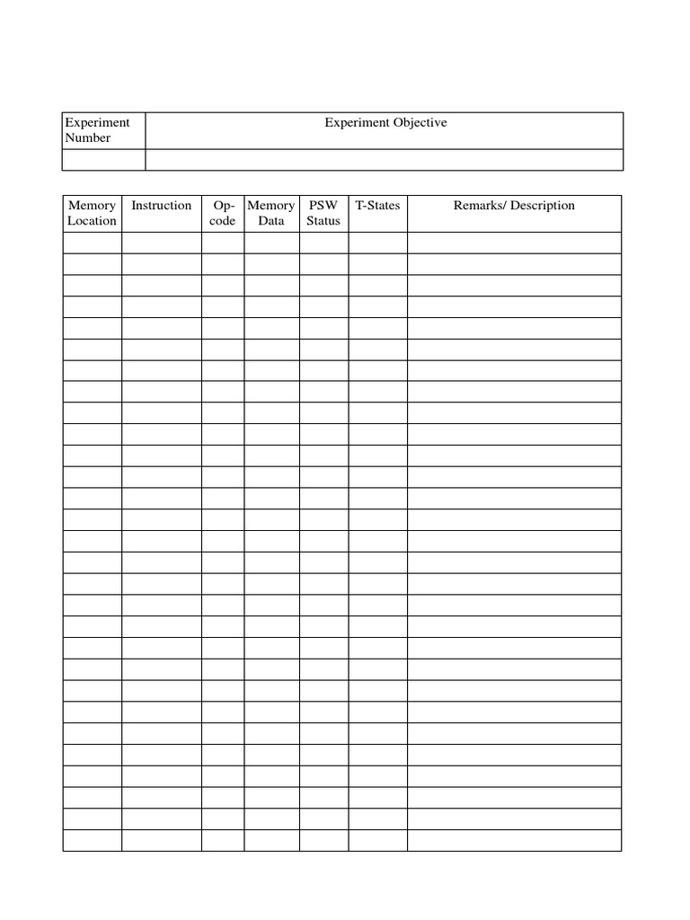 Memory Experiment Data Analysis | PDF