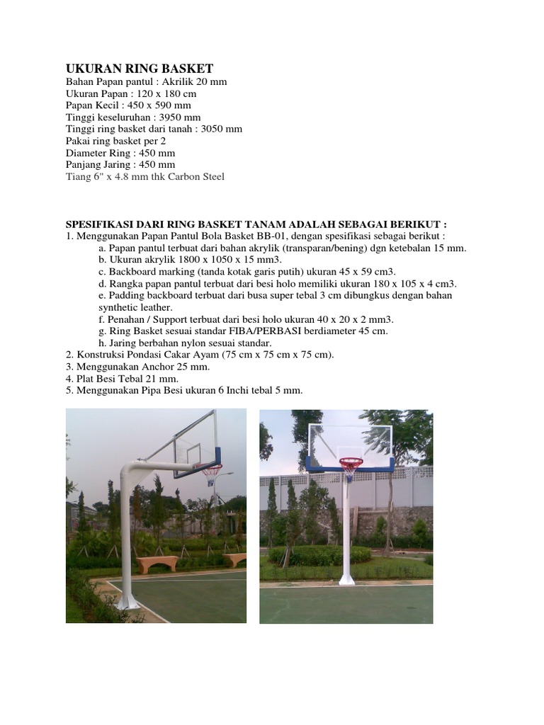 Ukuran Ring Basket | PDF