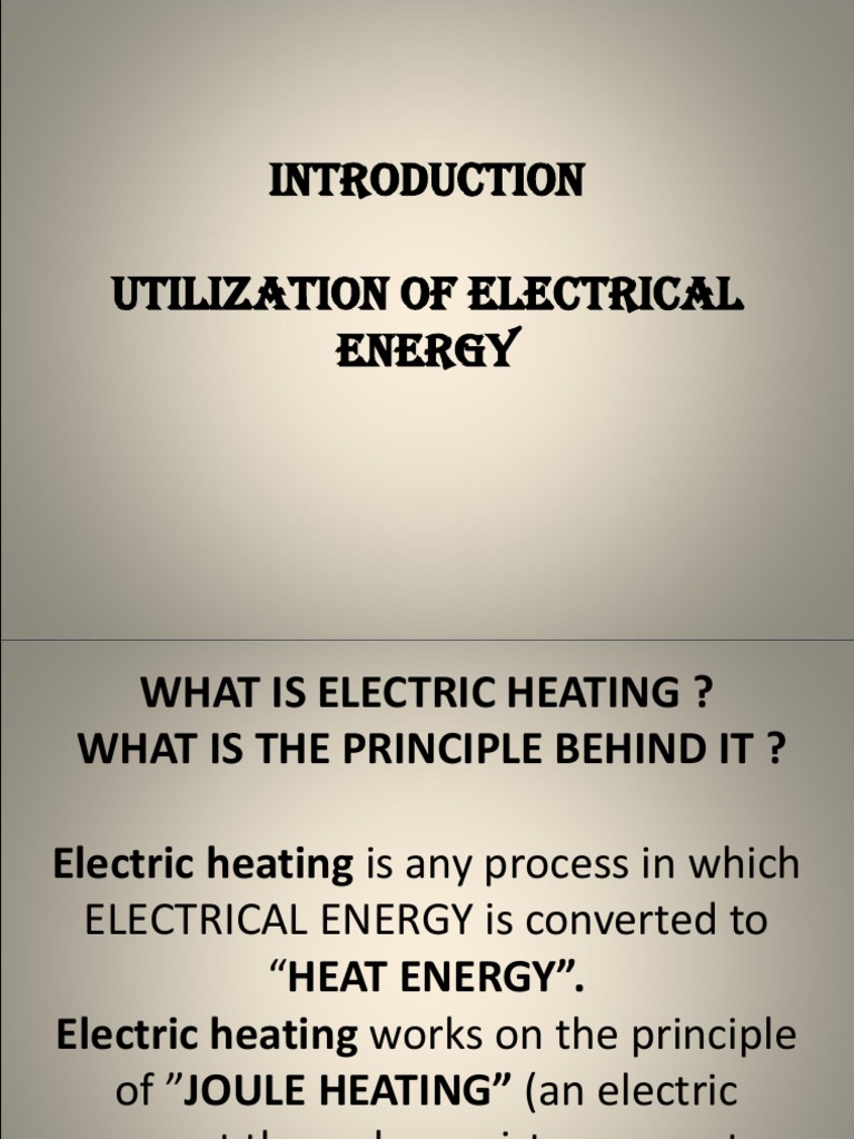 Electric Heating | PDF | Electric Heating | Electrical Resistance And ...