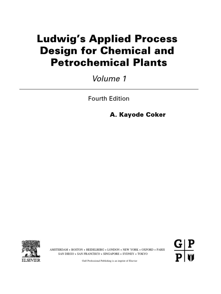 Front Matte - 2007 - Ludwig S Applied Process Design For Chemical and Petrochemi PDF | PDF
