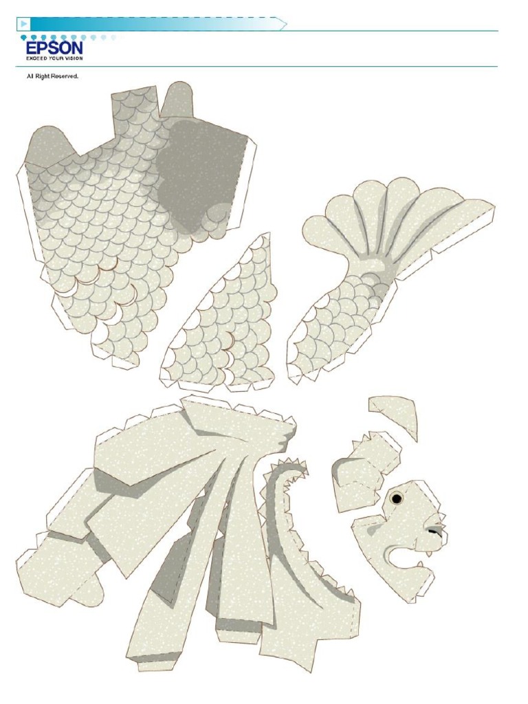 How To Make A Merlion Papercraft | PDF