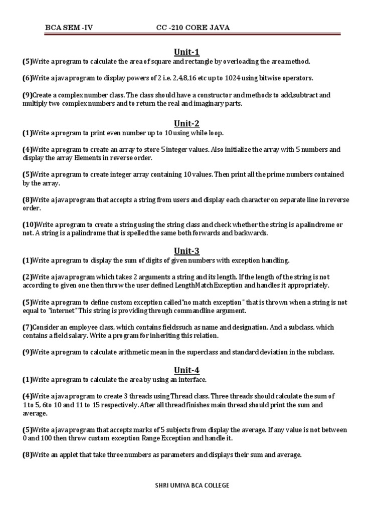 Java Program | PDF | Class (Computer Programming) | Java (Programming ...