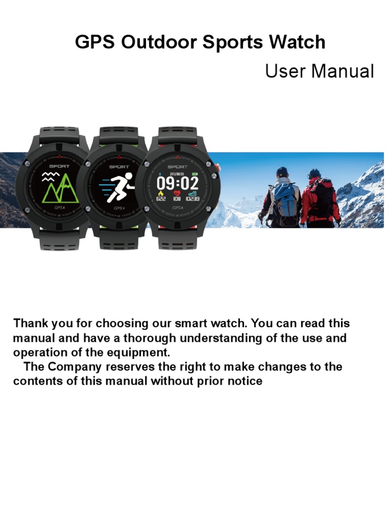 GPS Outdoor Sports Watch: User Manual | PDF | Smartwatch | Google Play