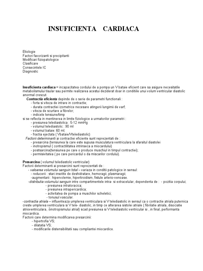Insuficienta Cardiaca | PDF