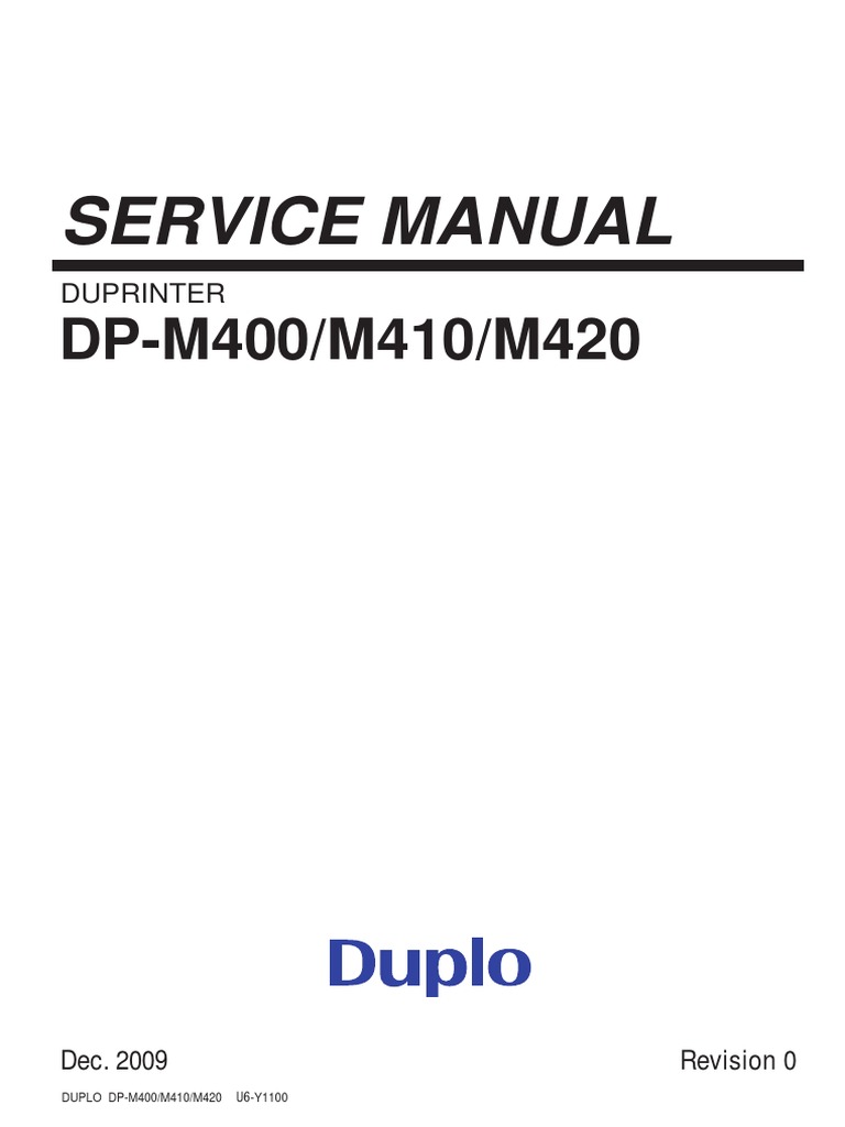 DP-M410 Service Manual PDF | PDF | Power Supply | Image Scanner