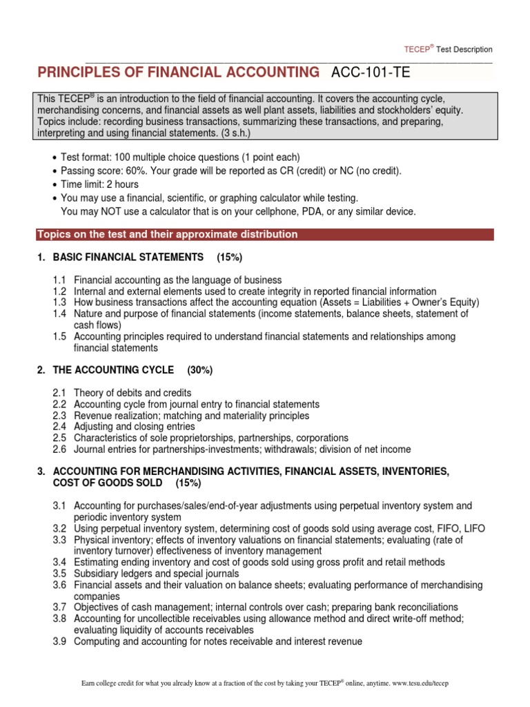 Acc 101 PDF | PDF | Debits And Credits | Financial Accounting