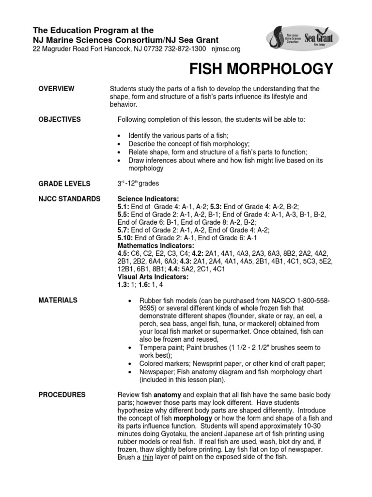 Fish Morphology | PDF | Mimicry | Camouflage