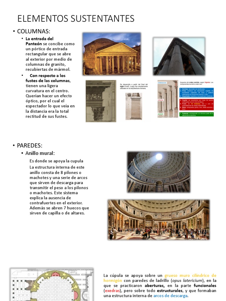 Elementos Sustentantes: - Columnas | PDF | Dome | Architectural Design