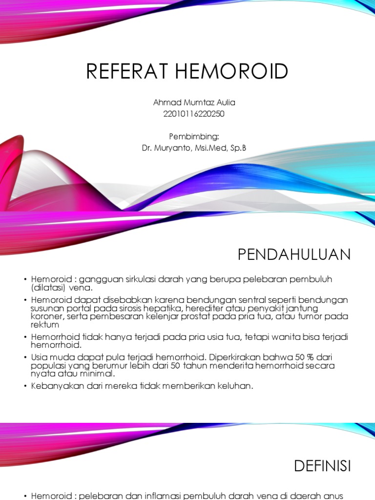 Referat Hemoroid | PDF