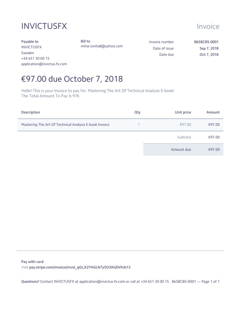 Invoice B65BCB5 0001 PDF | PDF