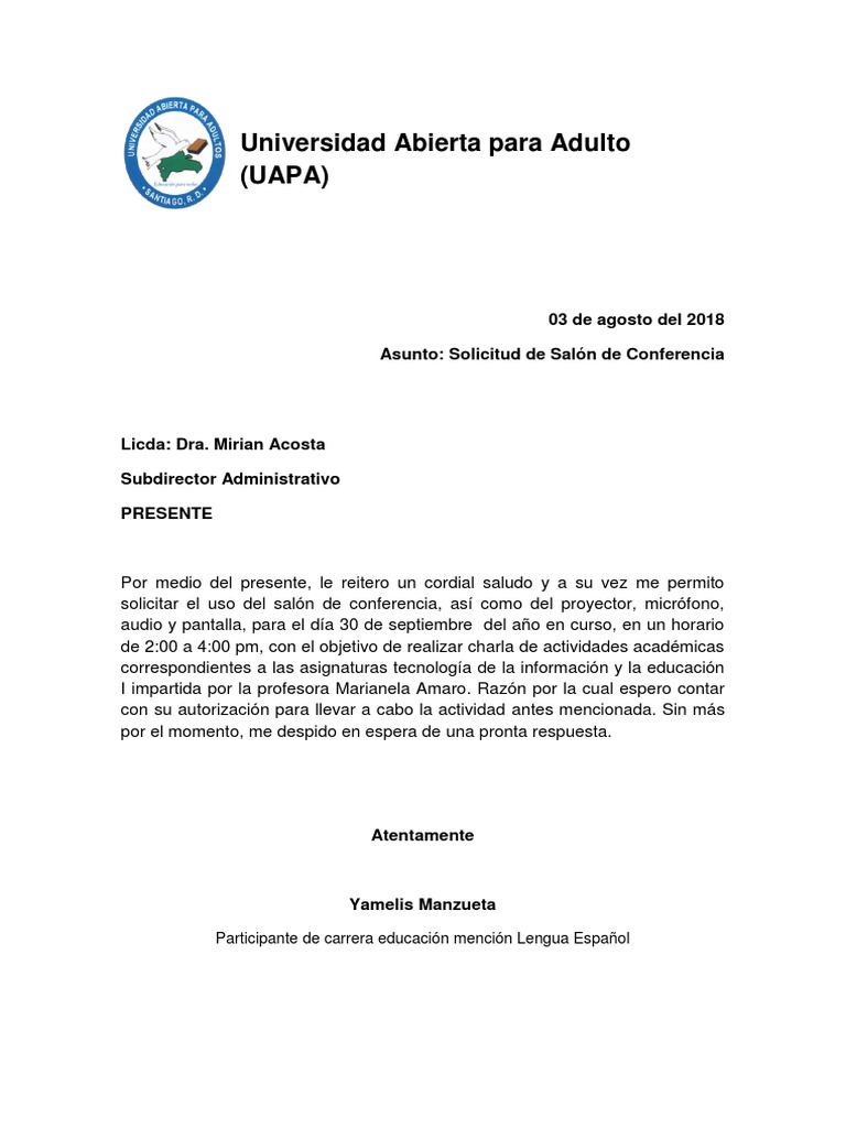 Carta Uapa | PDF