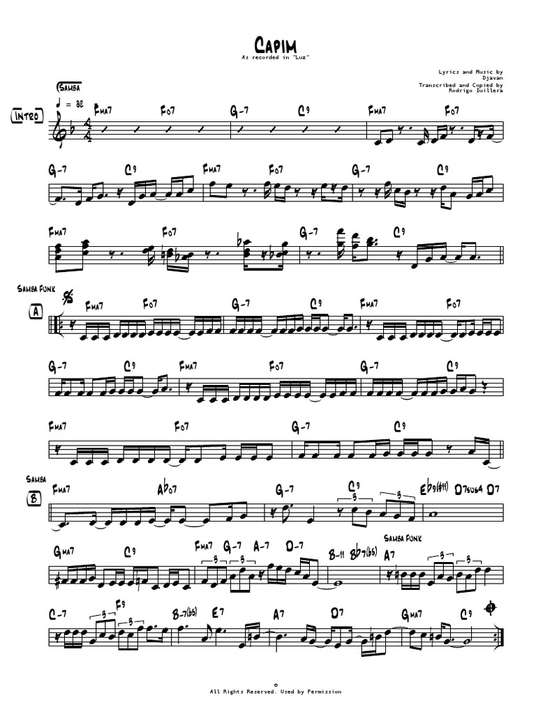 Capim - Djavan PDF | PDF