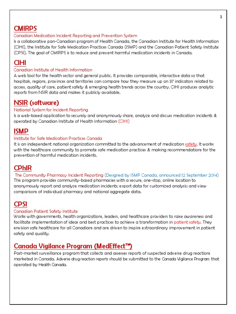 Organizations | PDF | Patient Safety | Health Informatics