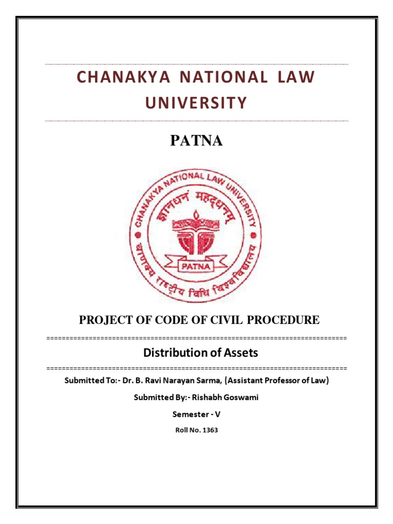 CPC Distribution of Assets | PDF | Mortgage Law | Judgment (Law)