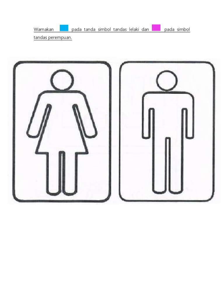 Warnakan Pada Tanda Simbol Tandas Lelaki | PDF