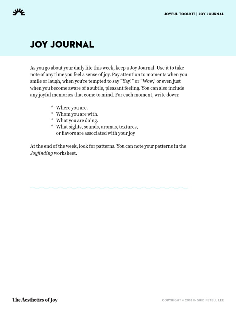 JoyfulToolkit JOYJOURNAL PDF | PDF | Self-Improvement