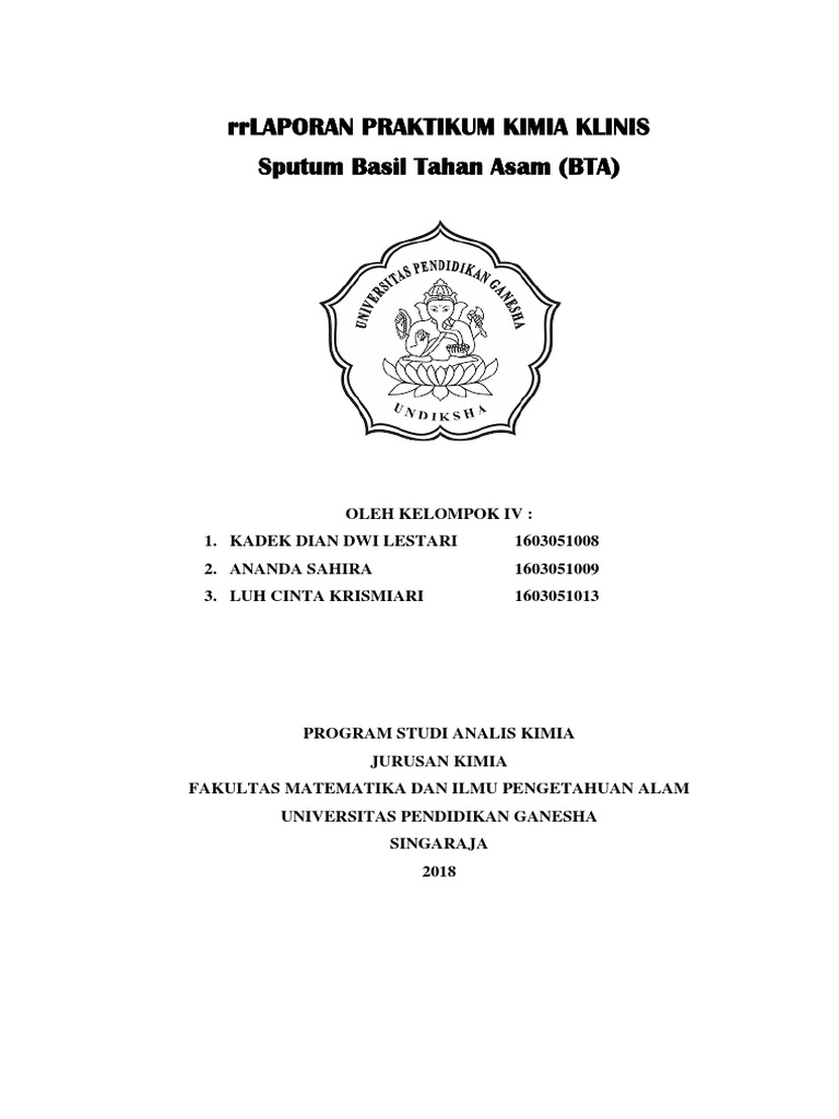 Laporan Sputum BTA | PDF