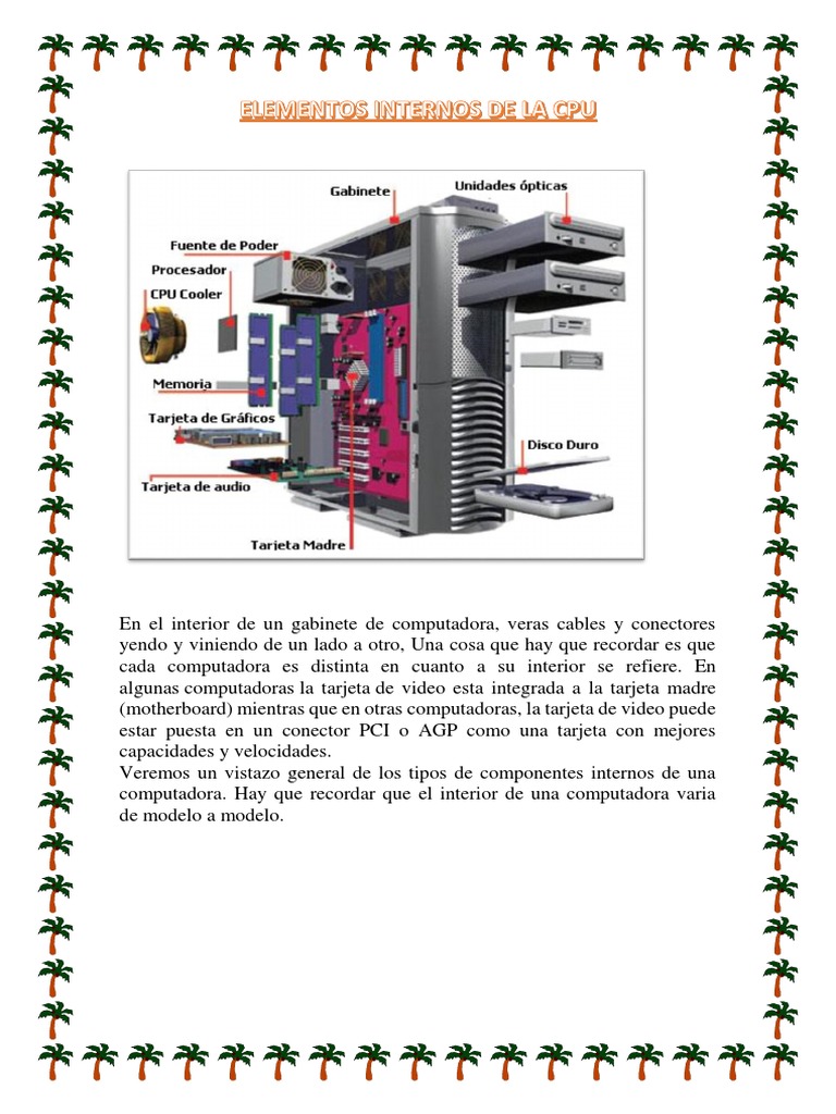 Elementos Internos De La Cpu Pdf Hardware De La Computadora 5111