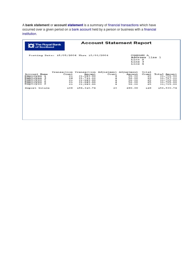 Account Statement | PDF