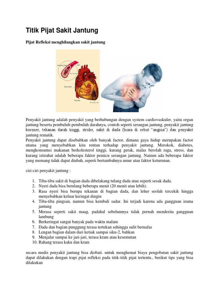 Titik Pijat Sakit Jantung | PDF