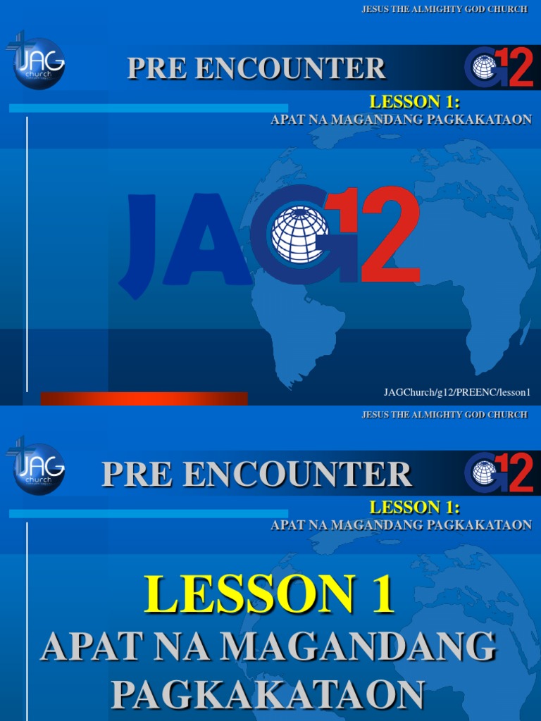 Pre-Encounter Lesson 1 Tagalog | PDF