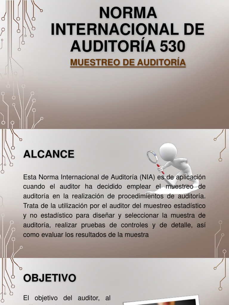 NIA 530 - Completo | PDF | Muestreo (Estadísticas) | Contralor