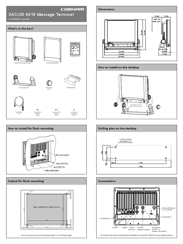 SAILOR 6018 Installation Guide | PDF | Personal Computers | Electrical ...