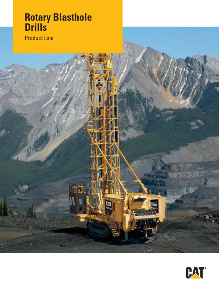 CAT Rotary Blasthole Drill Line - C739015 | PDF | Drill | Mining
