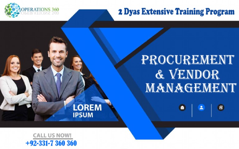 Procurement and Vendor Management Training Workshop in Islamabad | PDF ...