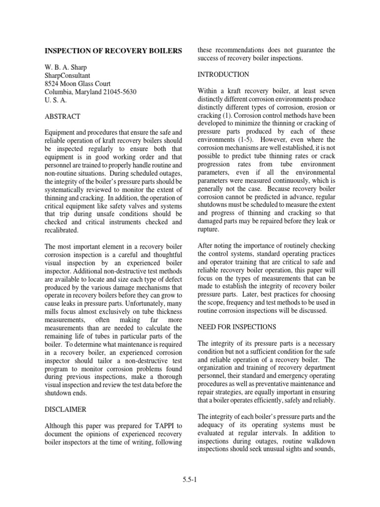 A Comprehensive Guide to Recovery Boiler Inspections: Evaluating ...