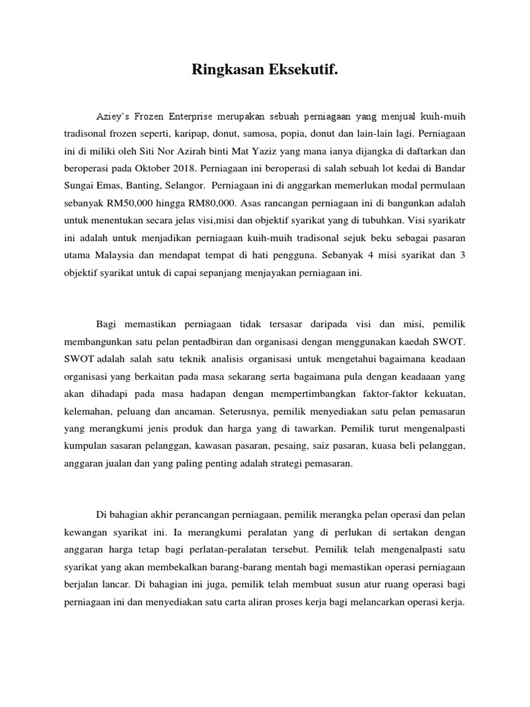 Ringkasan Eksekutif | PDF