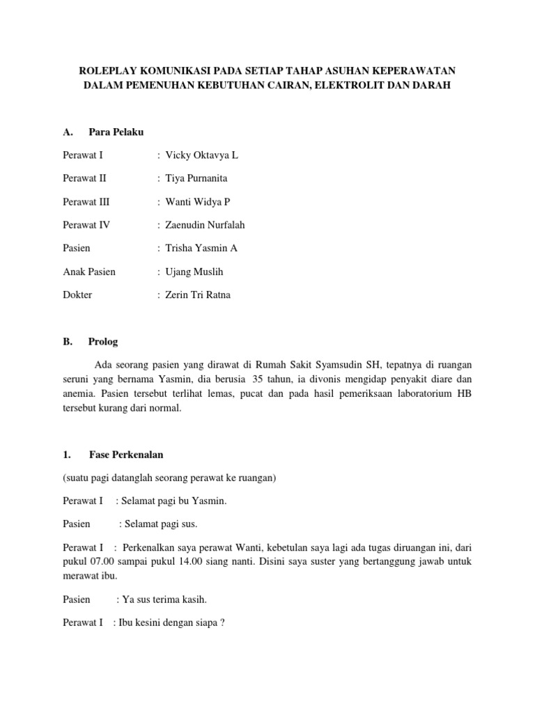 Naskah Role Play | PDF