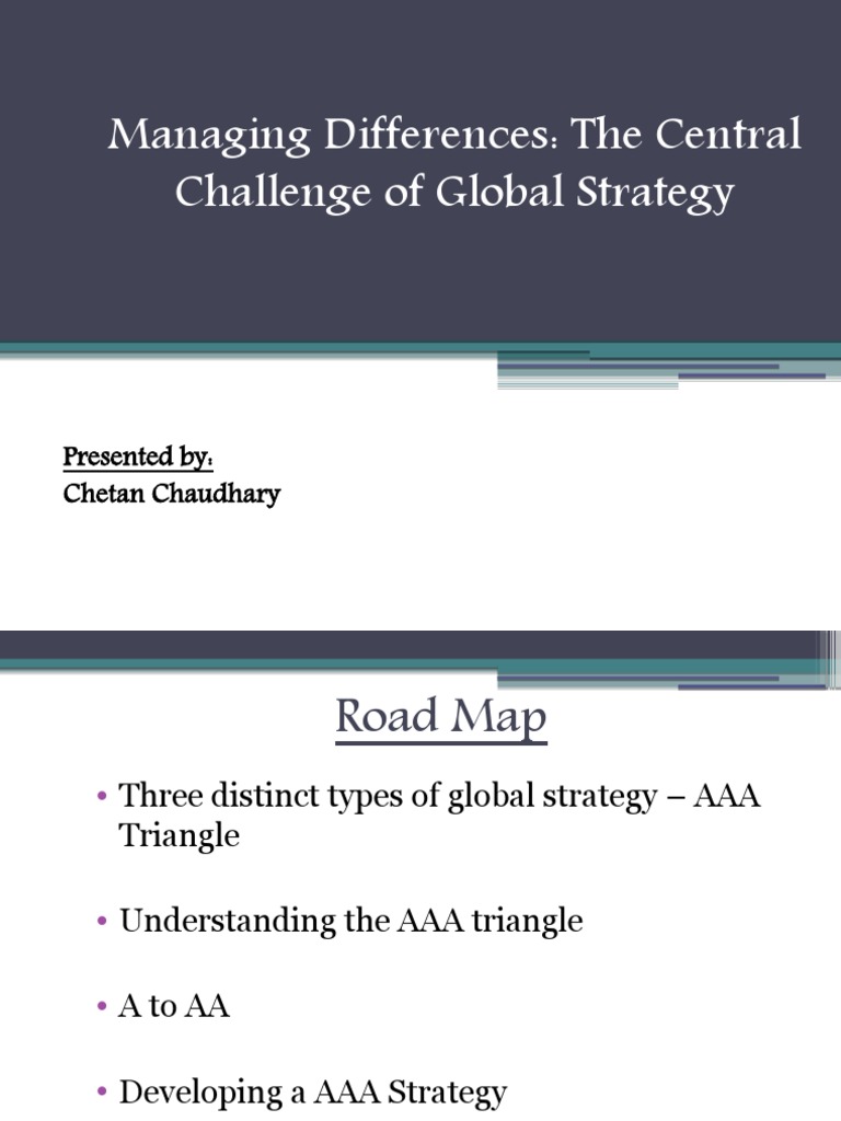 Managing Differences: The Central Challenge of Global Strategy | PDF ...
