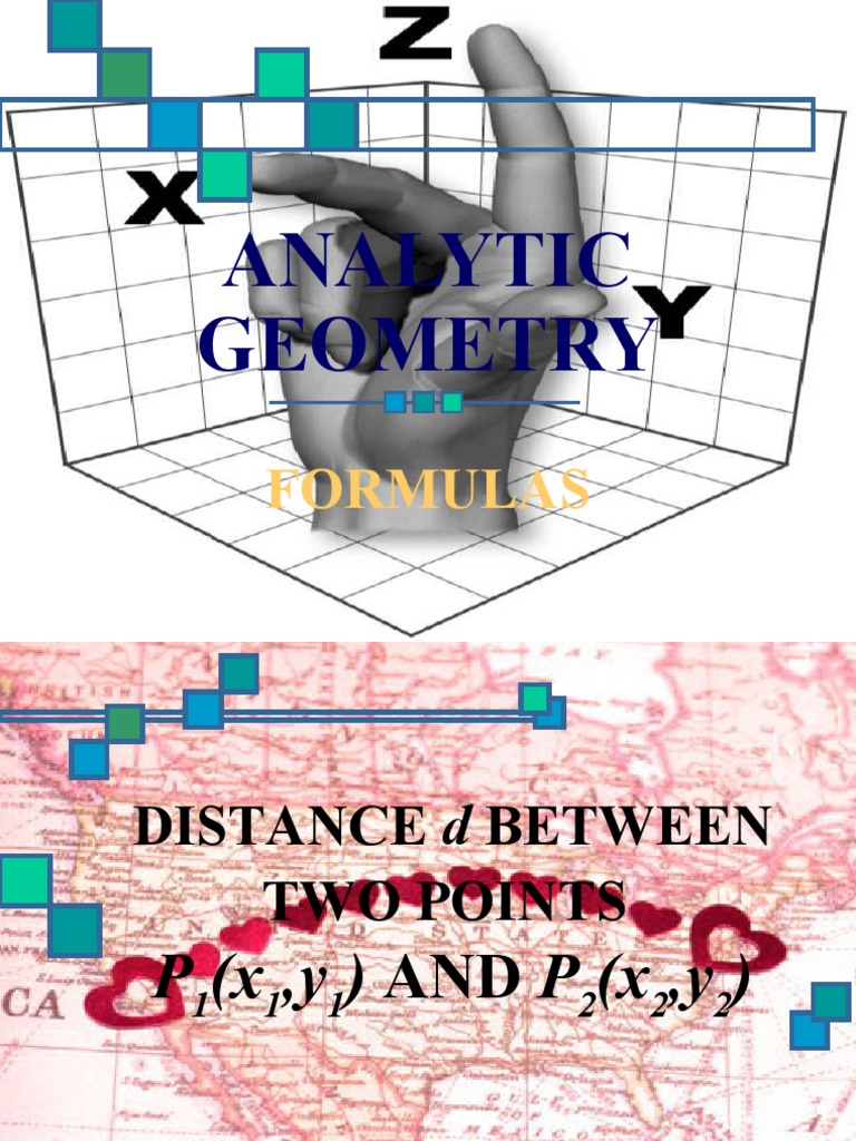 Analytic Geometry Formulas Guide | PDF | Coordinate System | Line ...