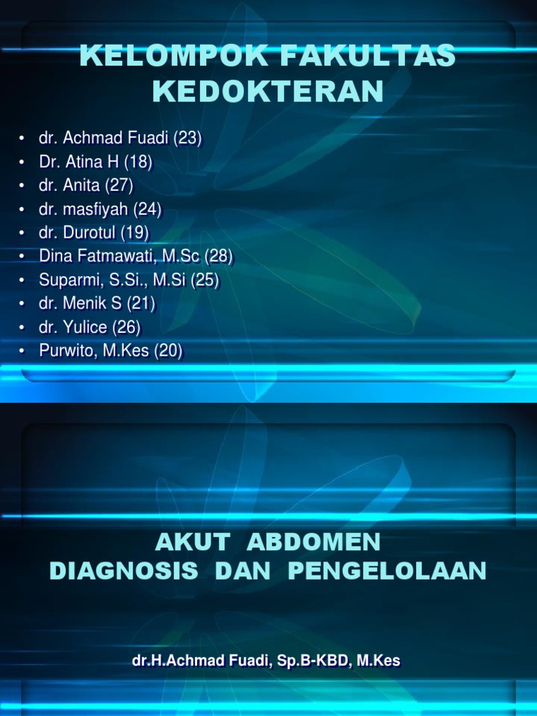 Akut Abdomen | PDF