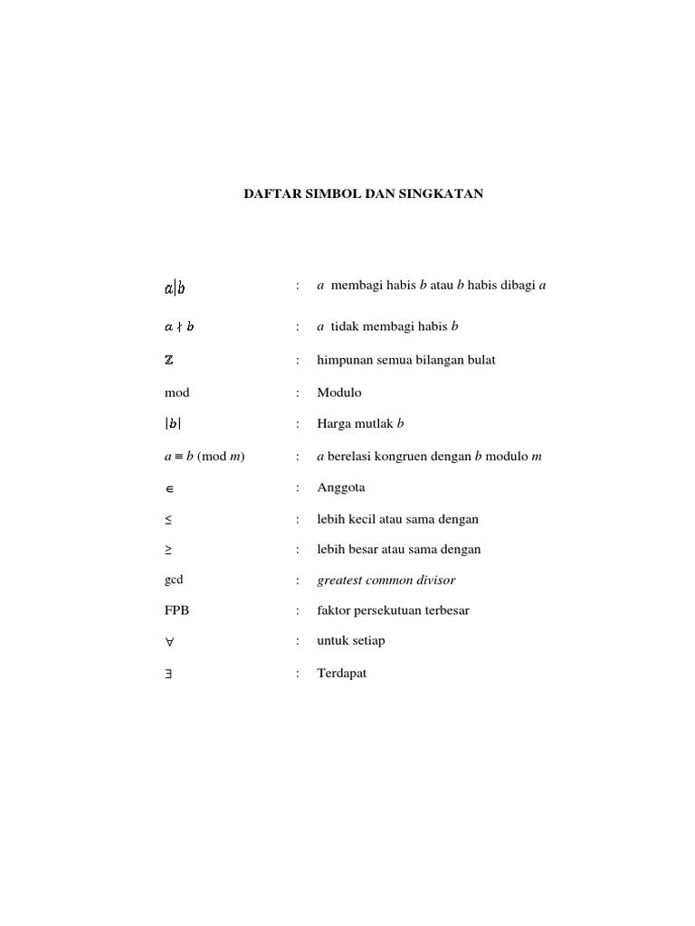 Daftar Simbol PDF | PDF