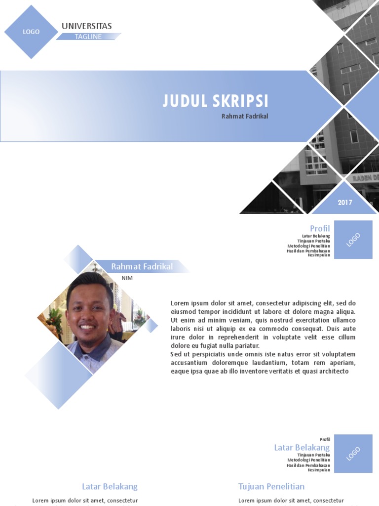 Contoh PPT Skripsi | PDF