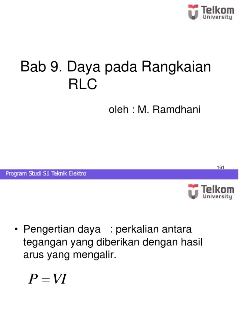 Daya Pada Rangkaian RLC | PDF