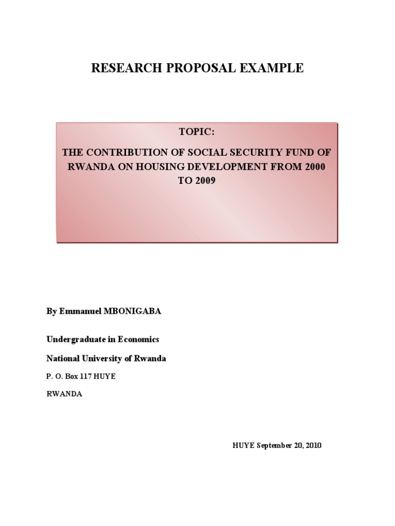 Research Proposal Example | PDF | Data | Inquiry