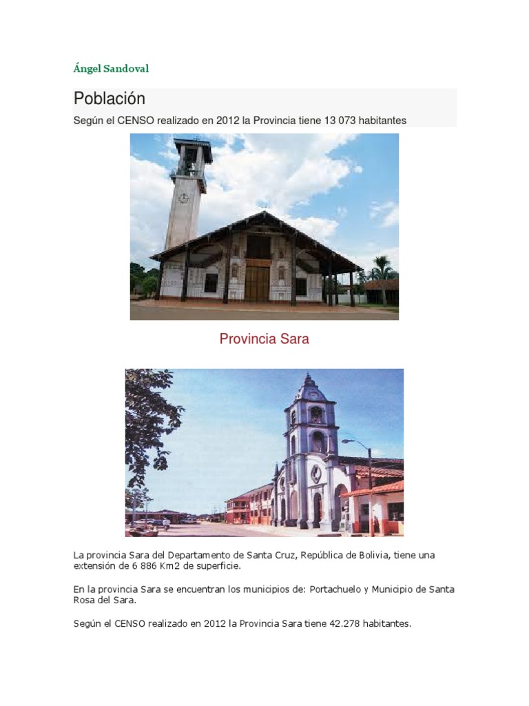 Provincia Ángel Sandoval | PDF