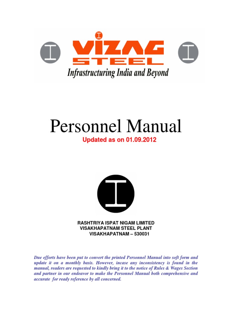 Personnel Manual | PDF | Safety | Employment