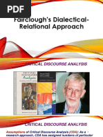Fairclough's CDA Model Explained | PDF | Discourse | Liberal Arts Education