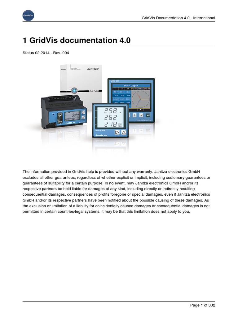 Janitza Manual GridVis Help 4 en | PDF | Server (Computing) | Microsoft Windows
