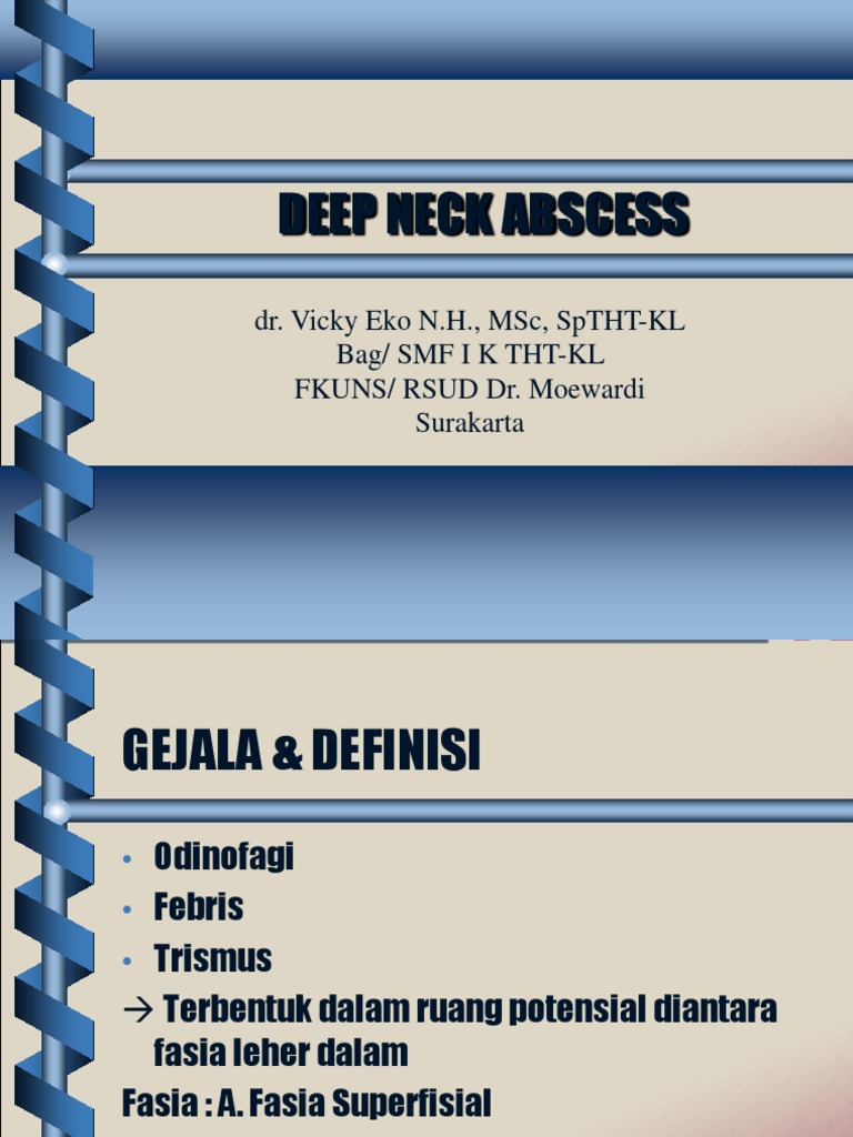 Abses Leher Dalam | PDF