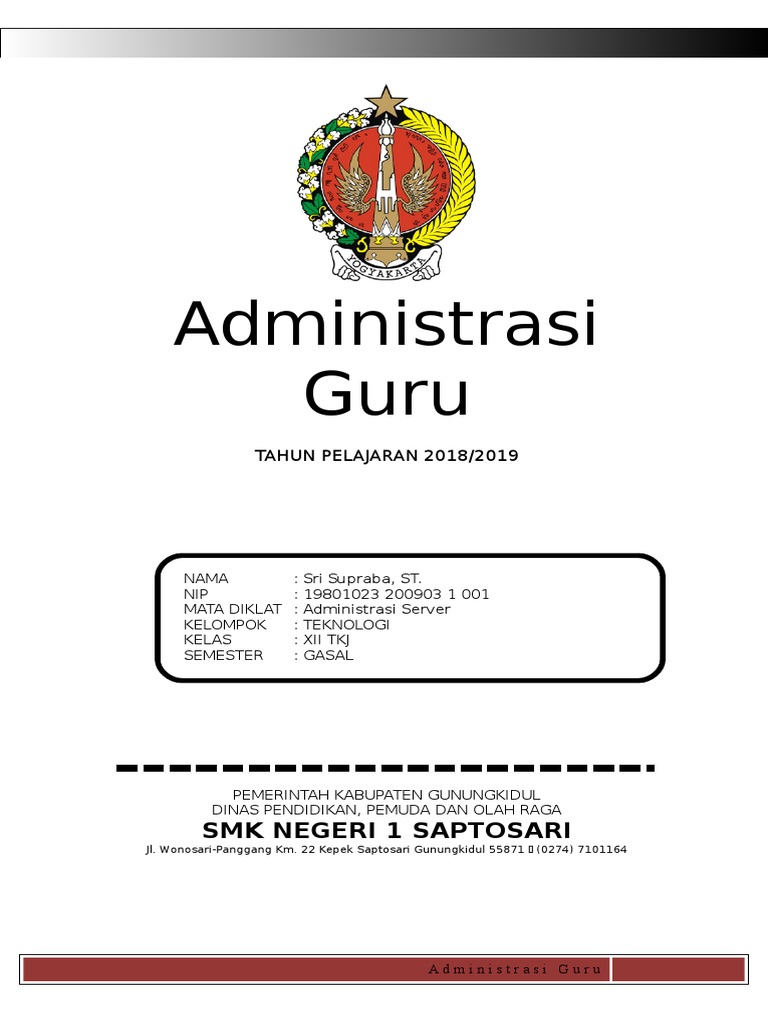 Cover Administrasi | PDF