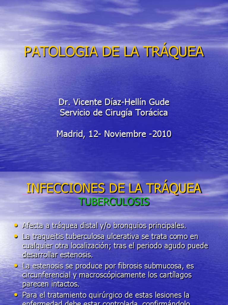 Patología de la tráquea: diagnóstico y tratamiento de las estenosis ...