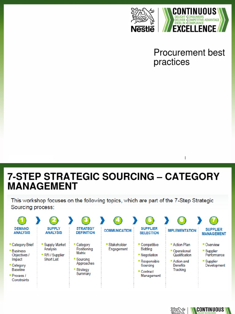 3.0 - Procurement Best Practices | PDF